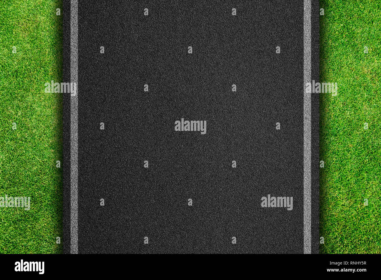 asphalt road texture background in the grass Stock Photo - Alamy