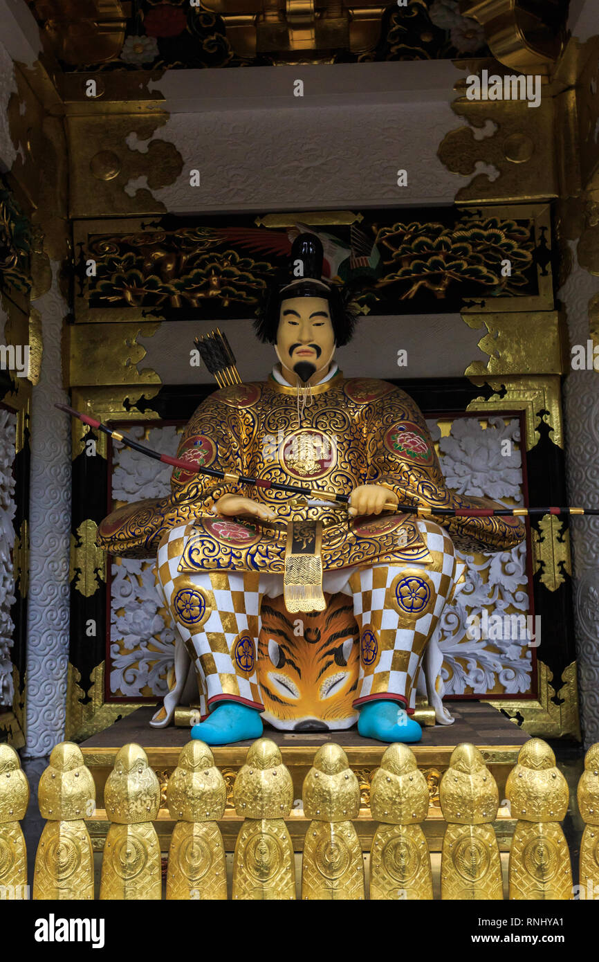 Nikko, Japan - October 15, 2018: Statue of Shogun Ieyasu at Toshogu ...