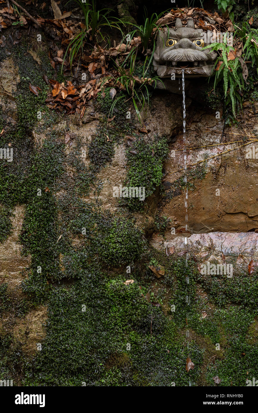 Fudo waterfall, Todoroki Valley, Setagaya-Ku, Tokyo, Japan Stock Photo ...