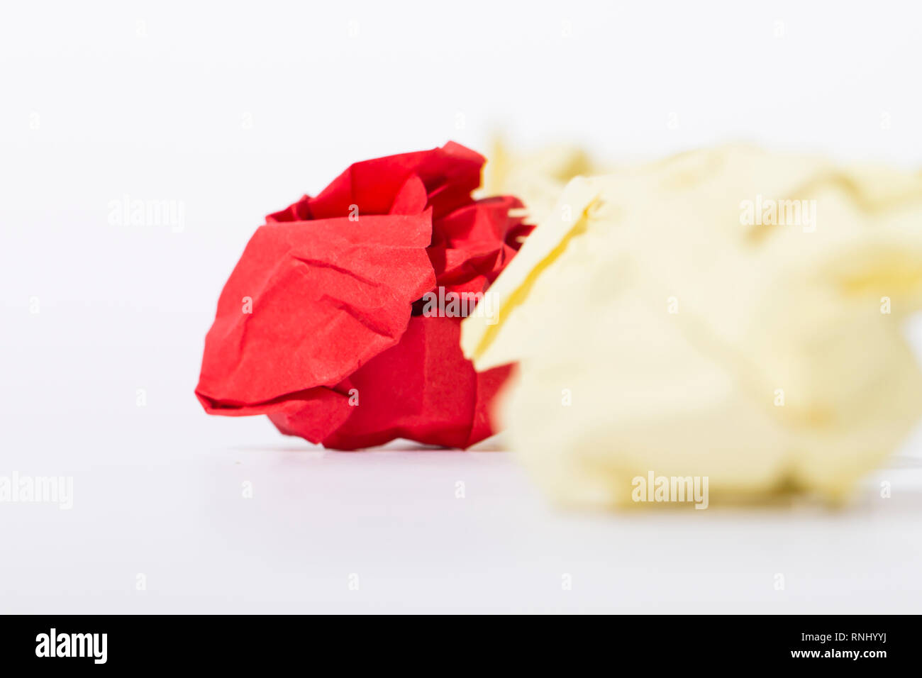 Different red paper balls, prominent Stock Photo - Alamy