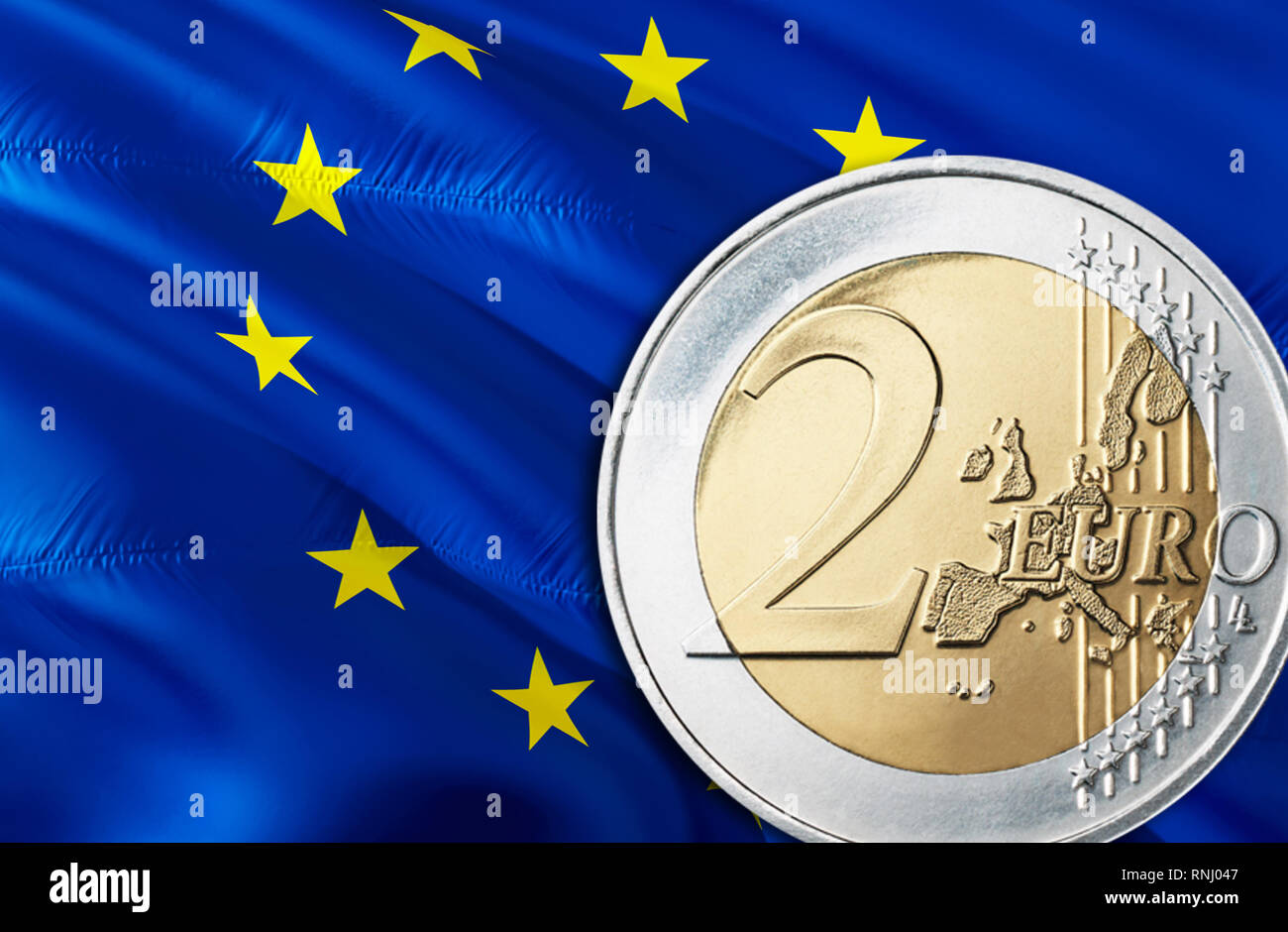 European Union Euro economy for business and financial concept ideas ...