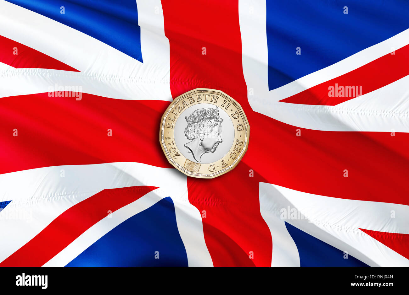 UK Pound economy for business and financial concept ideas illustration ...