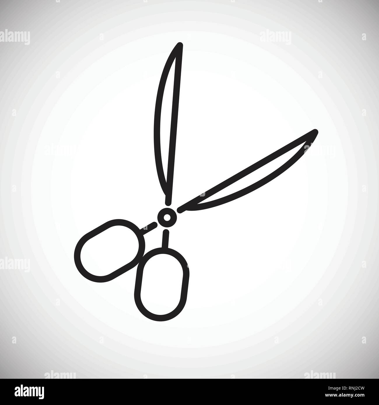 Cut line icon on white background for graphic and web design, Modern ...