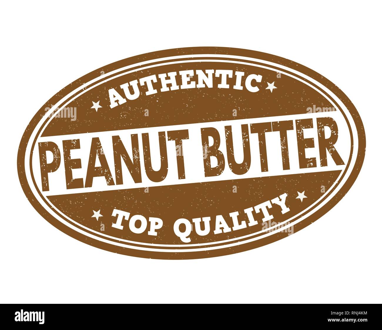 Peanut butter sign or stamp on white background, vector illustration ...