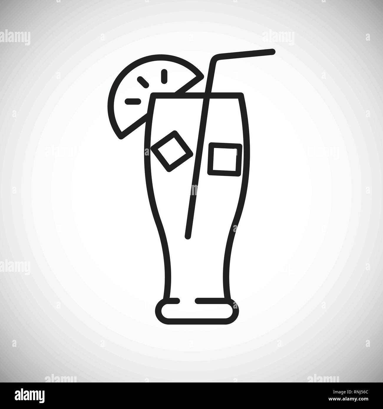 Fizzy drink icon on white background for graphic and web design, Modern ...