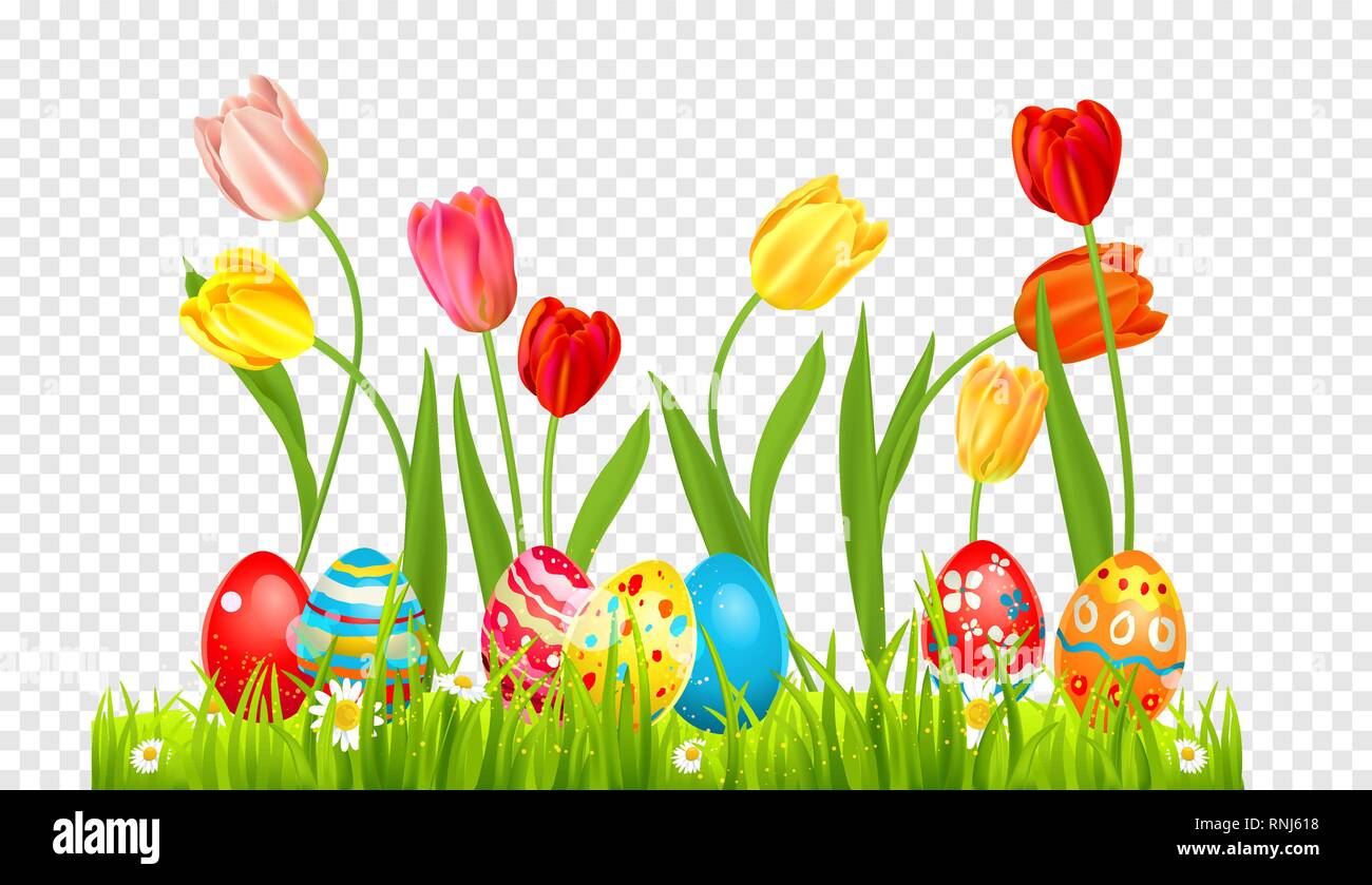 Easter Tulips Clip Art