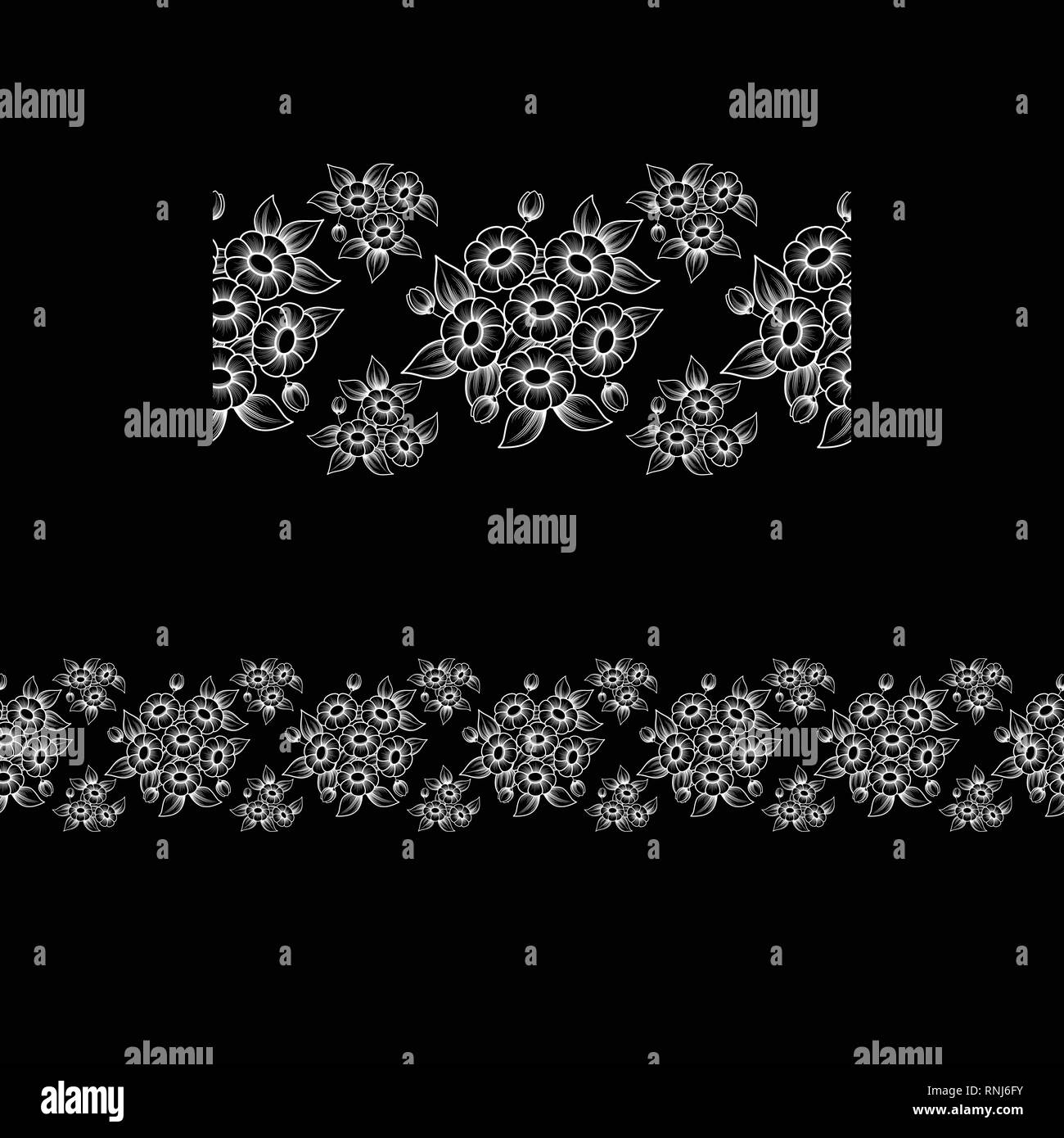 Daisies texture Black and White Stock Photos & Images - Alamy