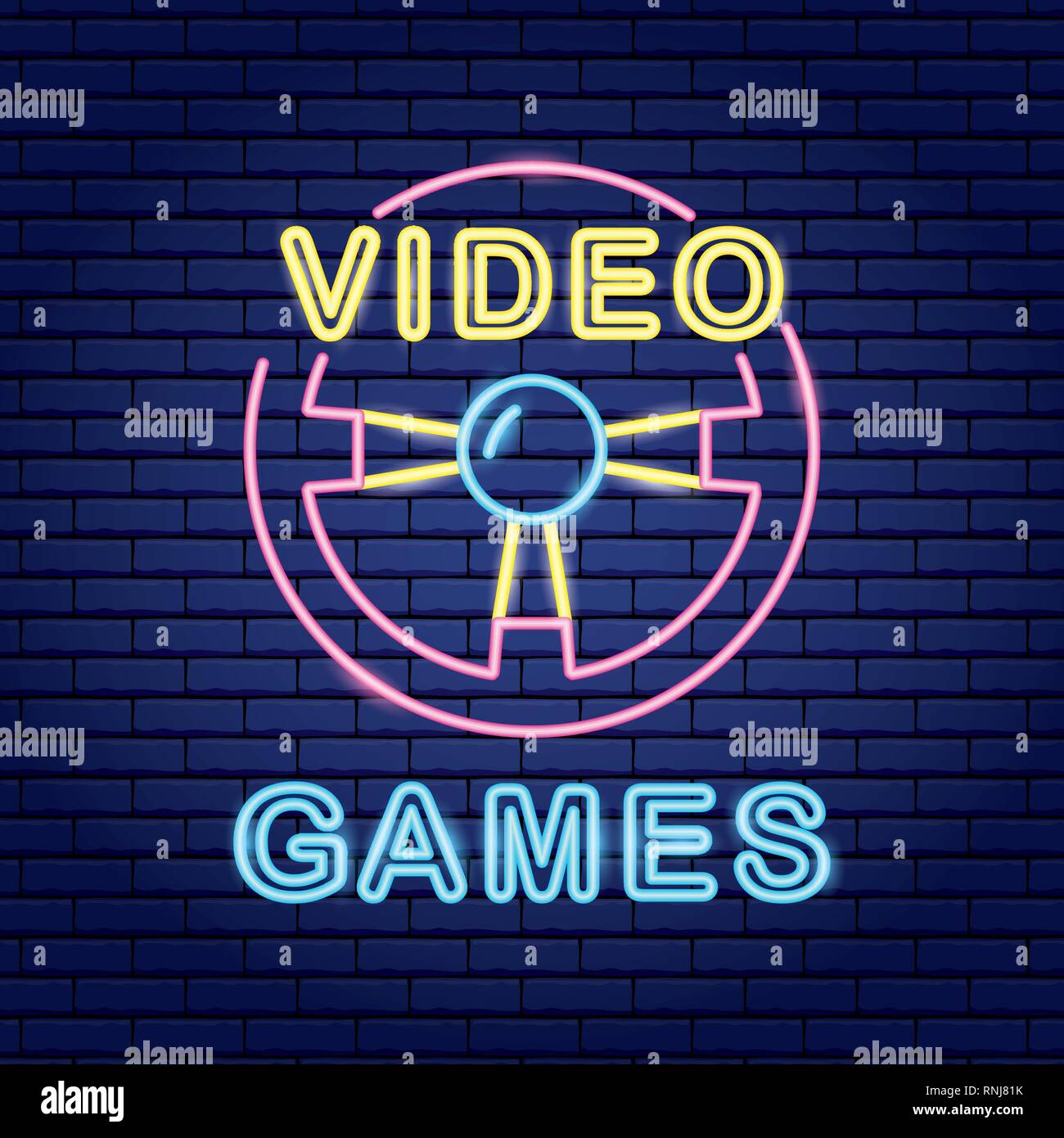 Play video games night Stock Vector Images - Alamy
