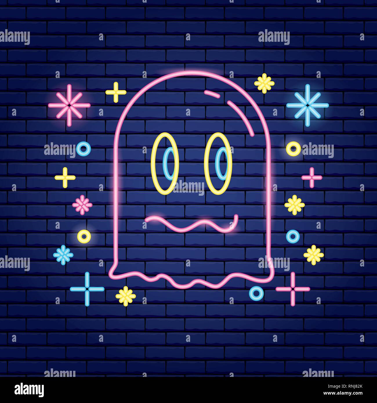 video game neon Stock Vector Image & Art - Alamy