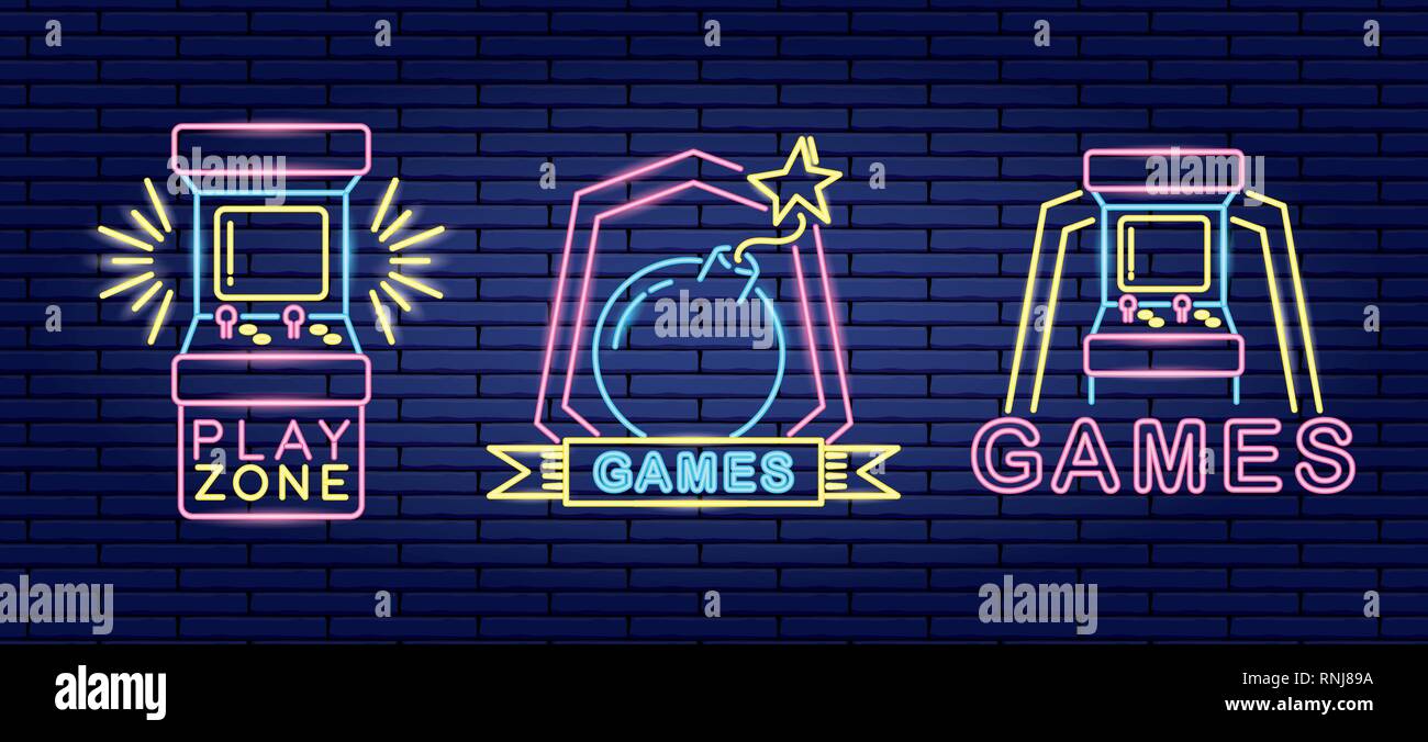 Gamer area Stock Vector Images - Alamy
