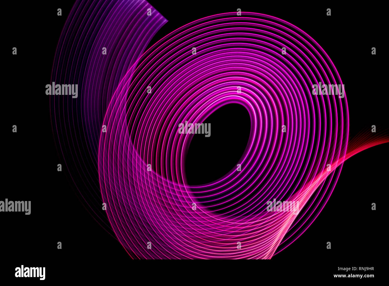 Blue purple neon technology lines hi-res stock photography and images ...