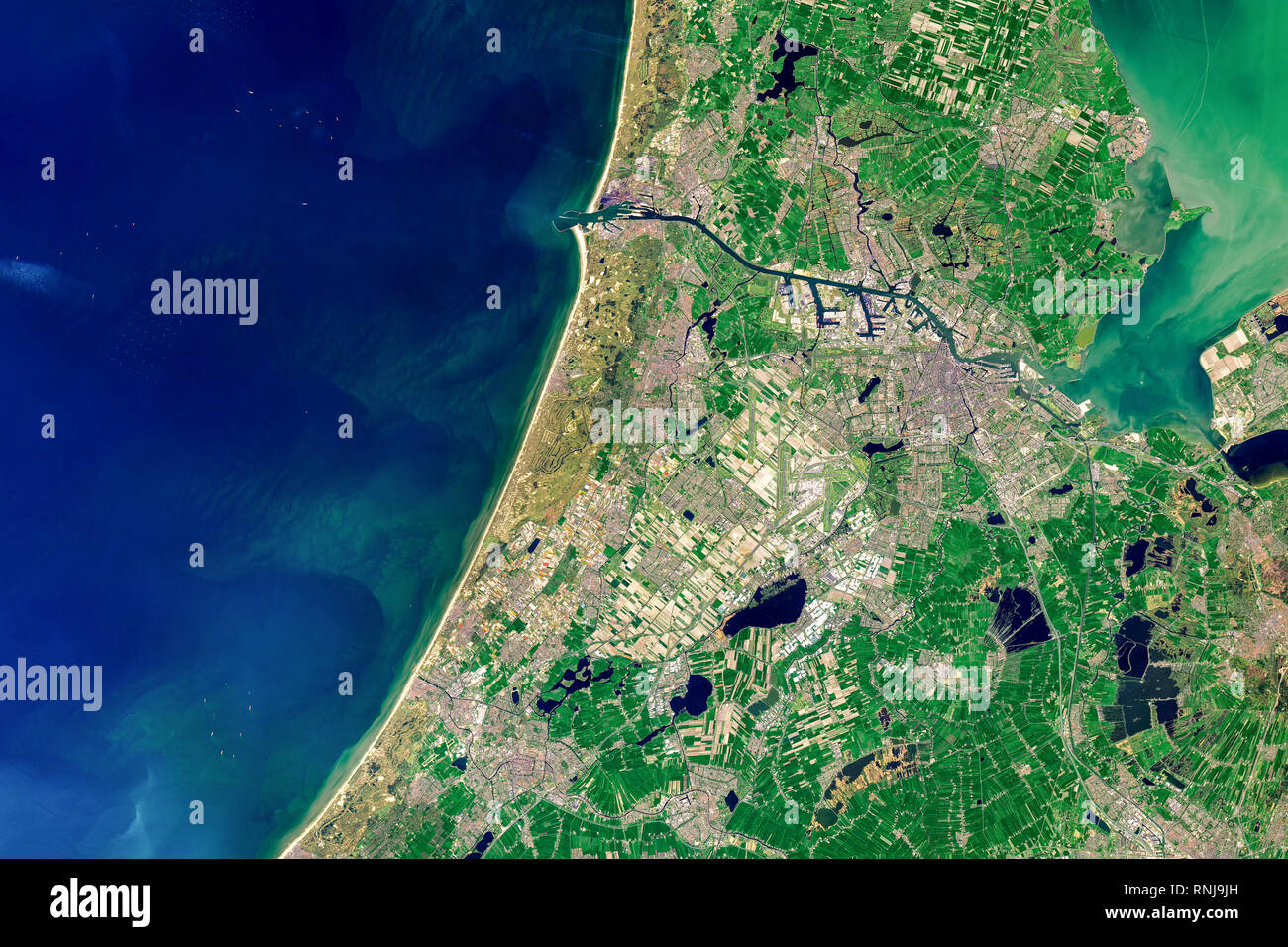 Netherlands satellite image hi-res stock photography and images - Alamy