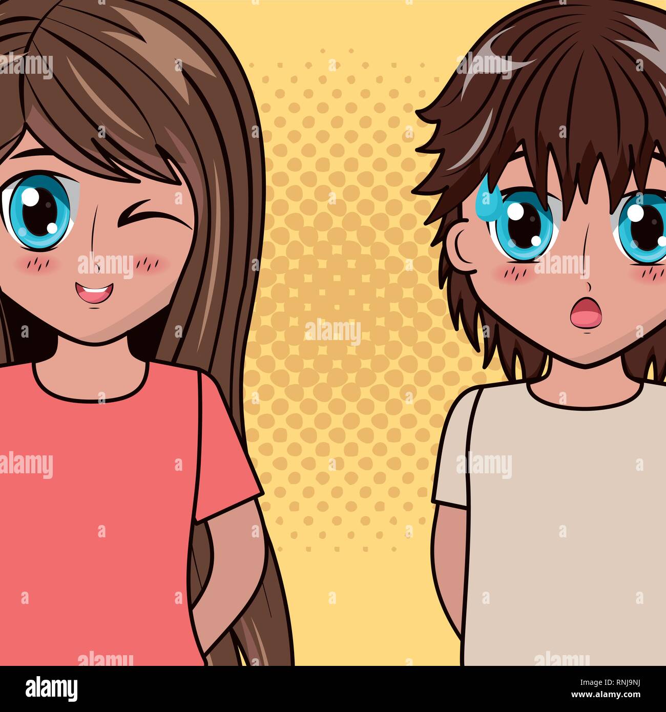 face anime people Stock Vector Image & Art - Alamy