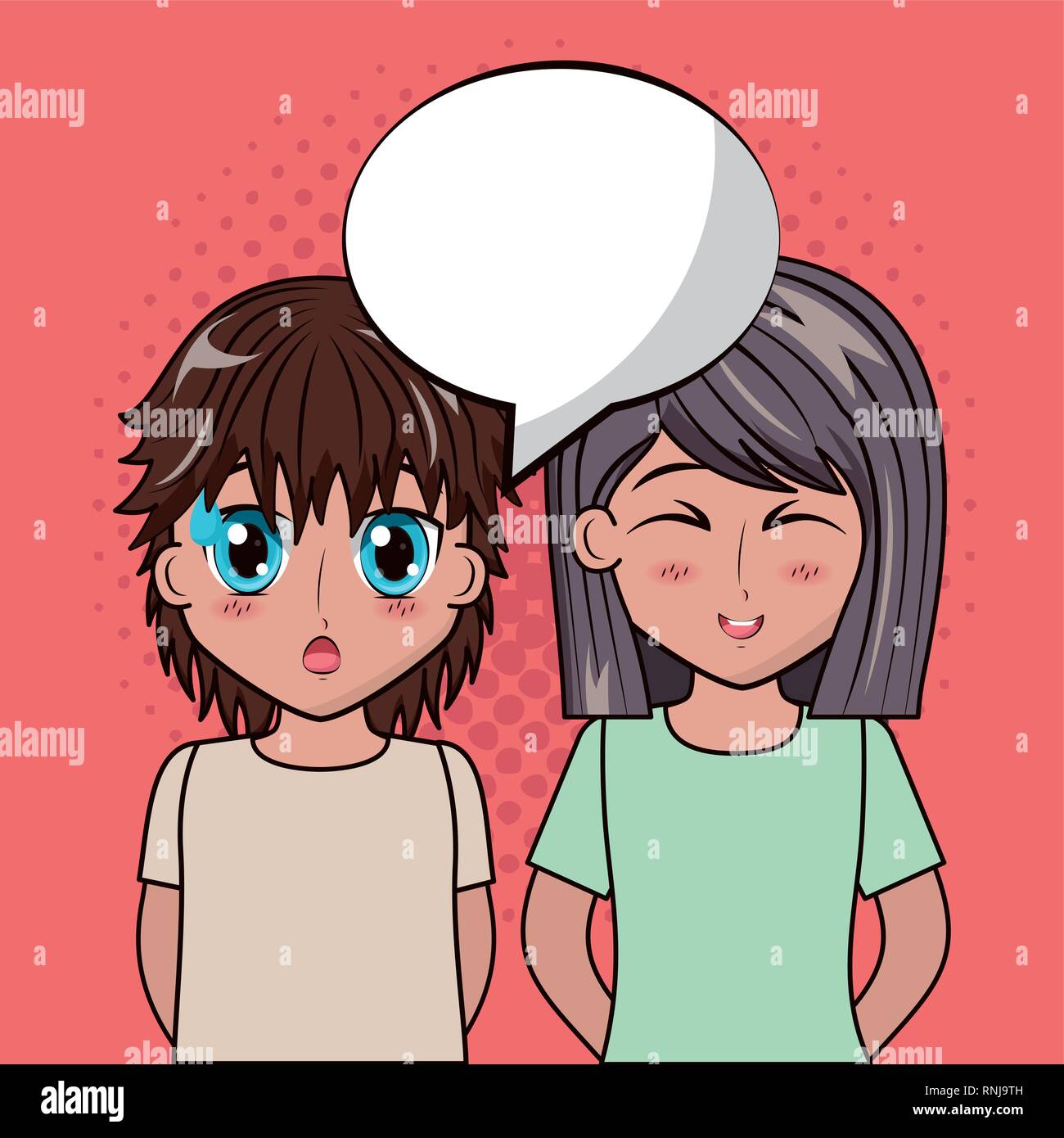 face anime people Stock Vector Image & Art - Alamy