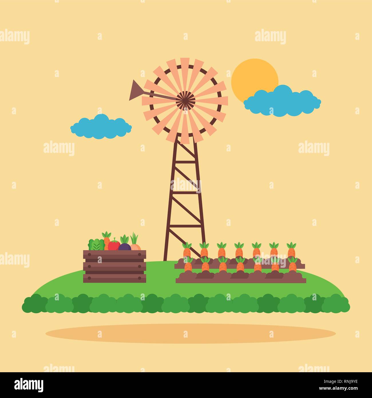 farm fresh cartoon Stock Vector Image & Art - Alamy