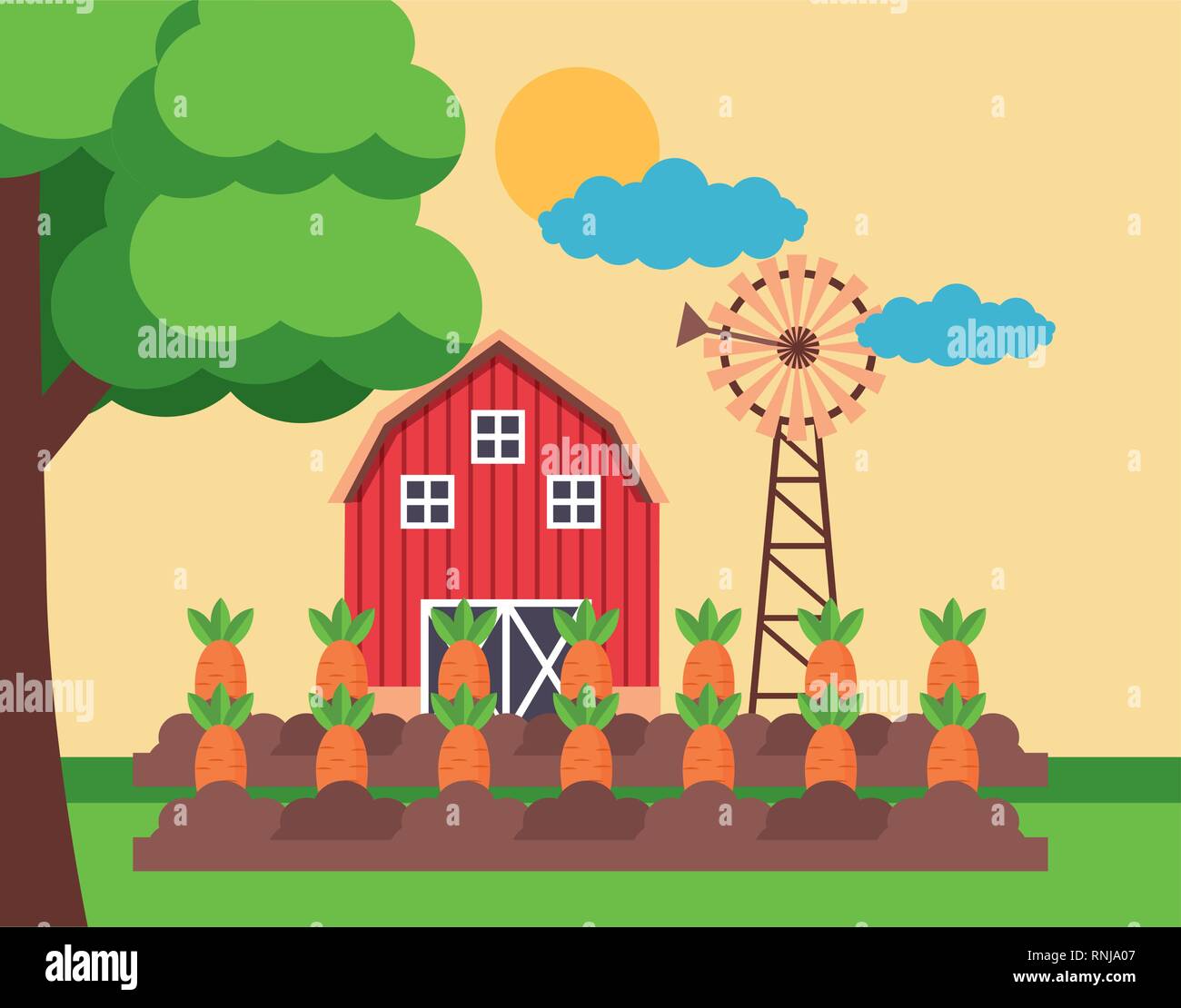 farm fresh cartoon Stock Vector Image & Art - Alamy