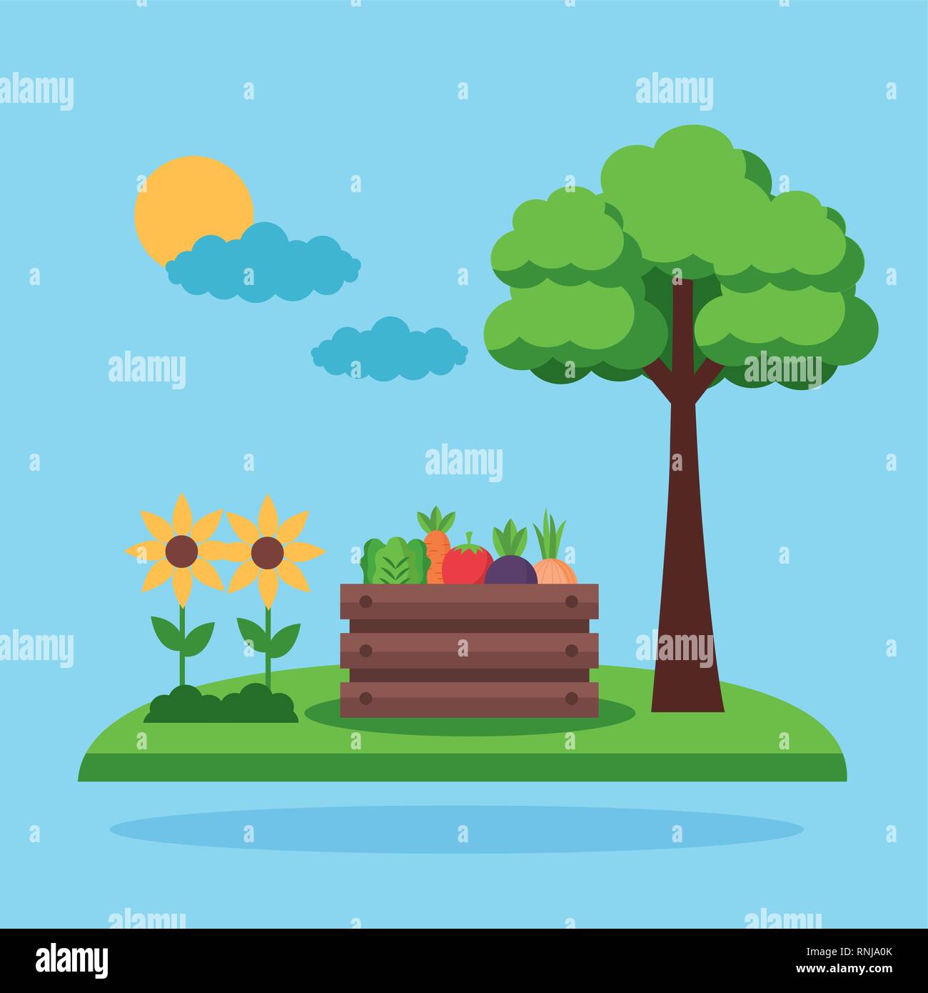 farm fresh cartoon Stock Vector Image & Art - Alamy
