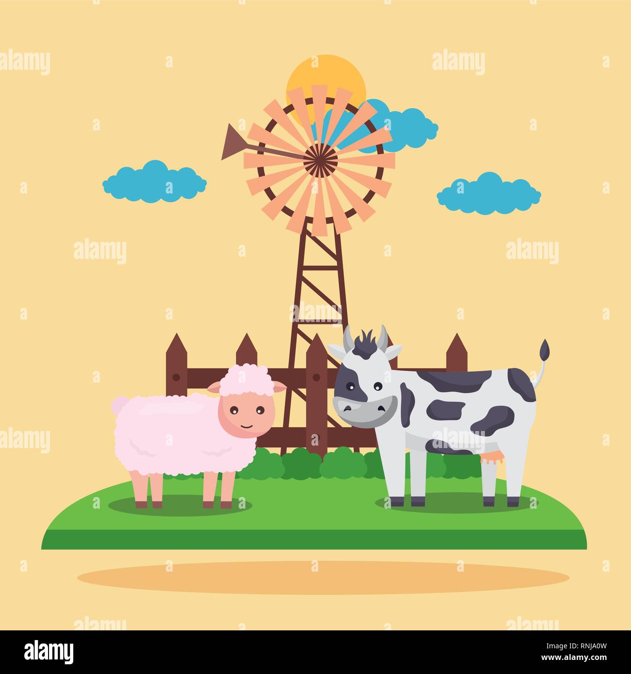 farm fresh cartoon Stock Vector Image & Art - Alamy
