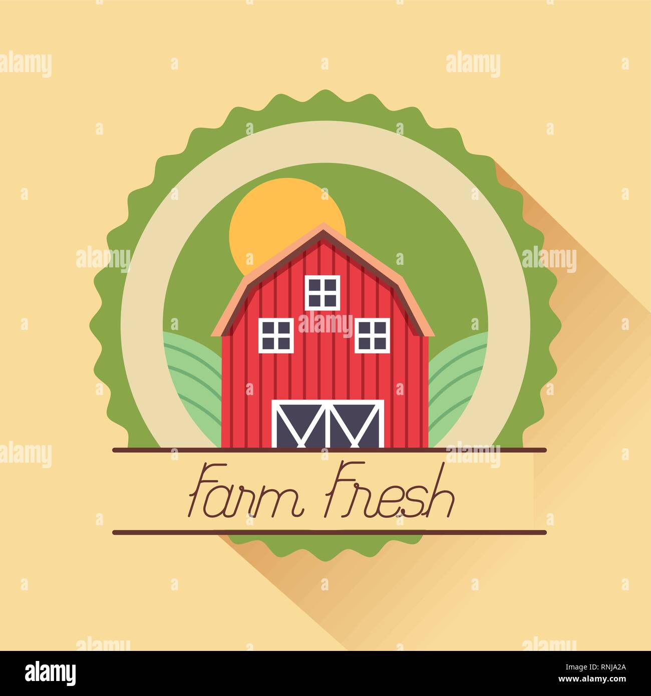 farm fresh cartoon Stock Vector Image & Art - Alamy