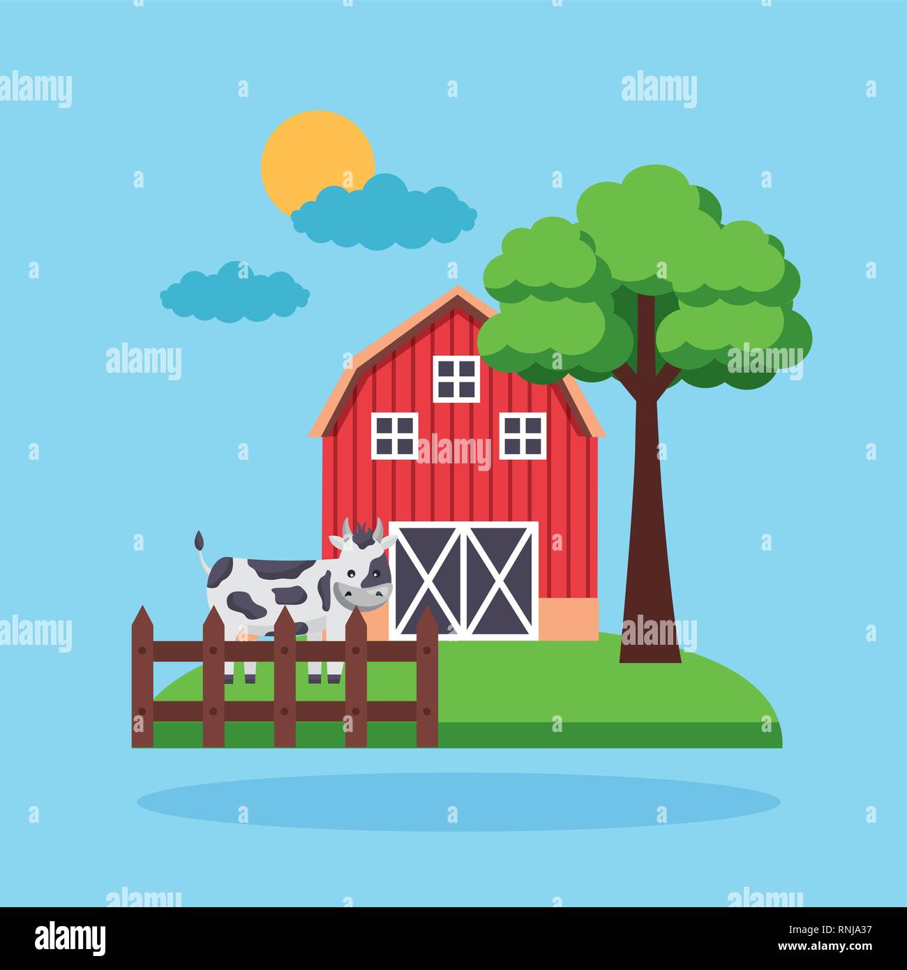 farm fresh cartoon Stock Vector Image & Art - Alamy