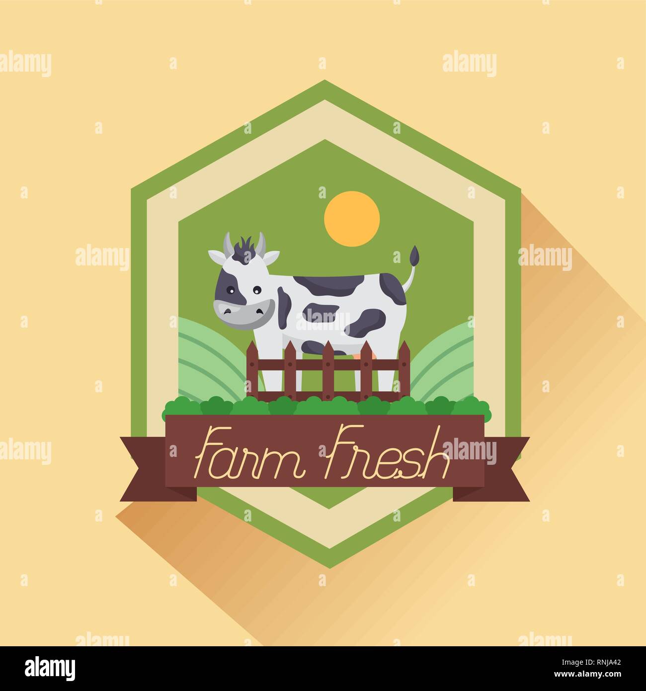 farm fresh cartoon Stock Vector Image & Art - Alamy
