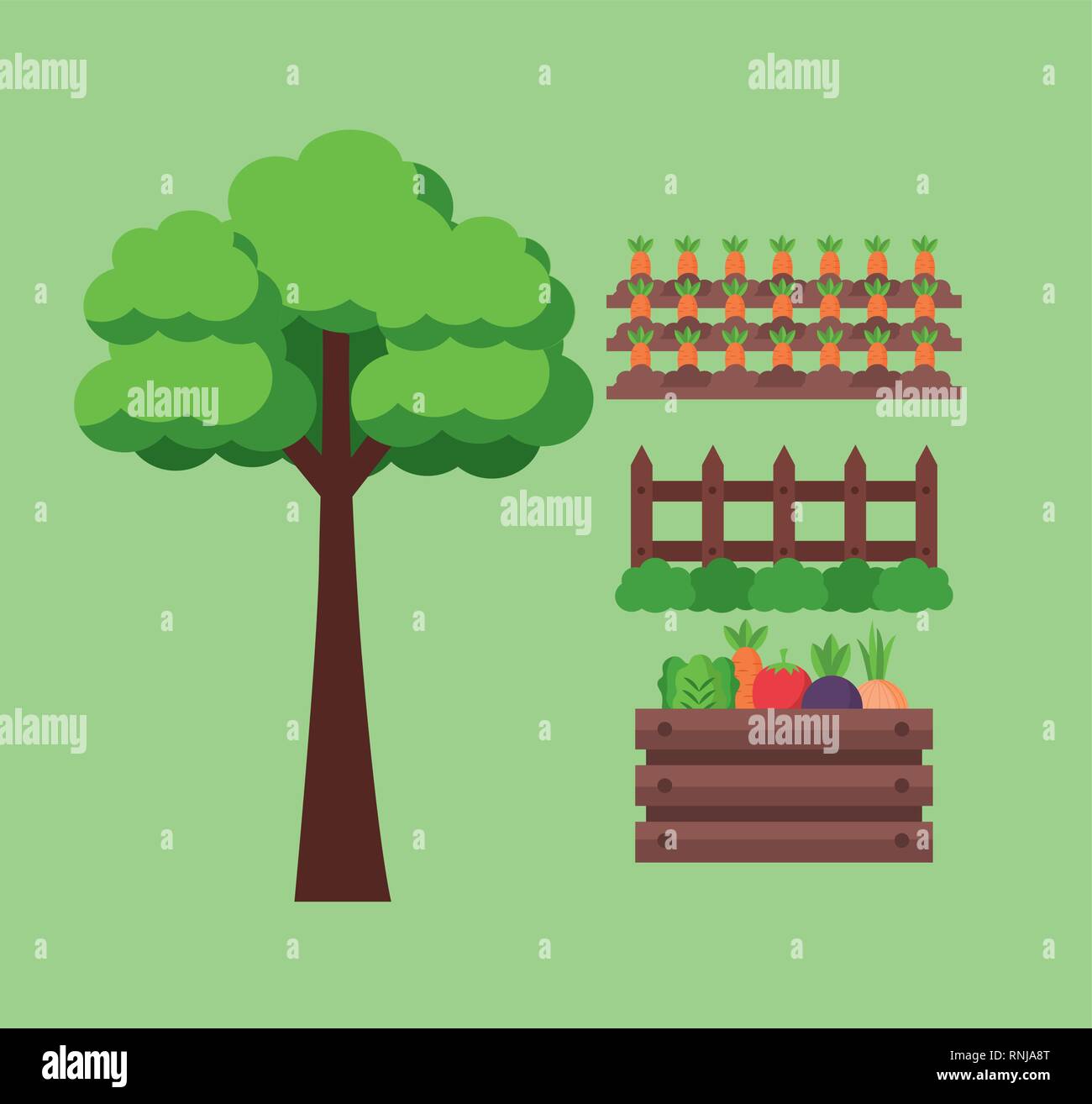 farm fresh cartoon Stock Vector Image & Art - Alamy