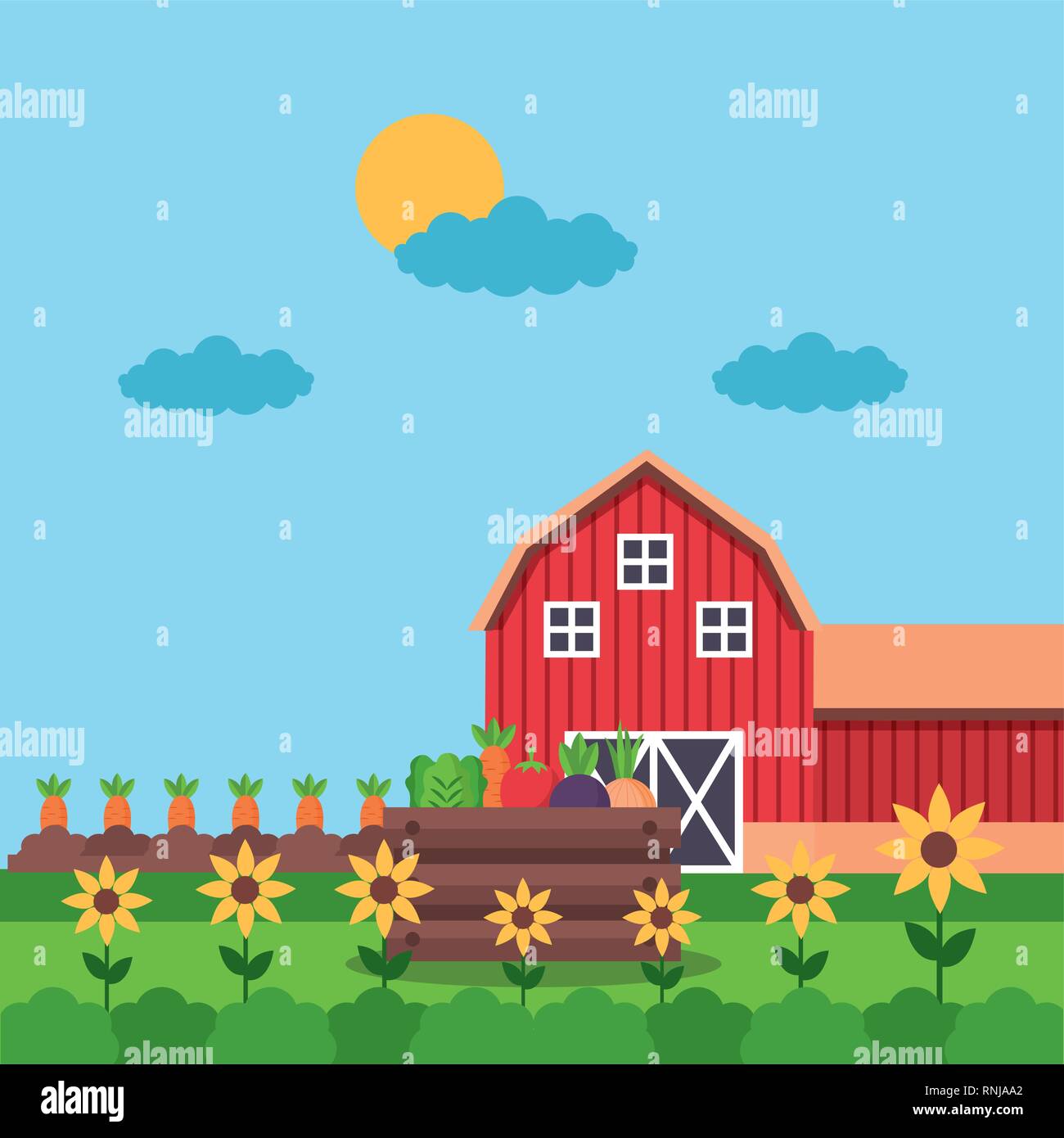 farm fresh cartoon Stock Vector Image & Art - Alamy