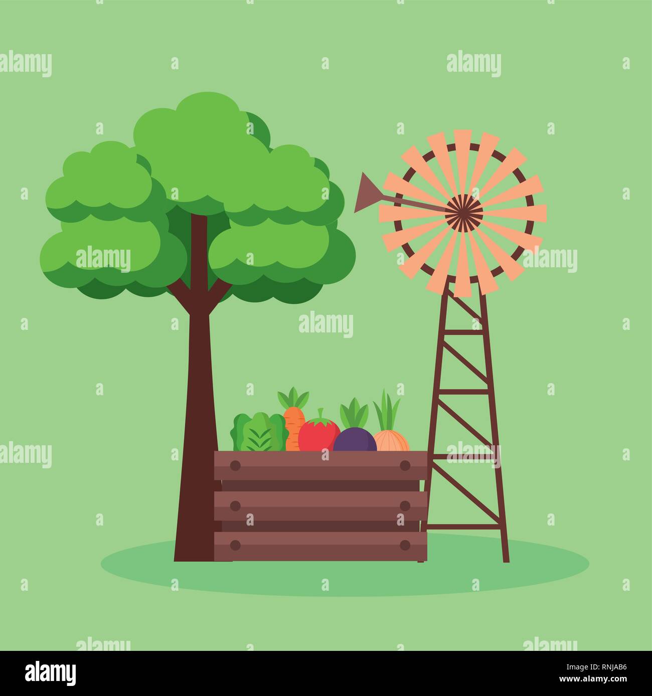 farm fresh cartoon Stock Vector Image & Art - Alamy