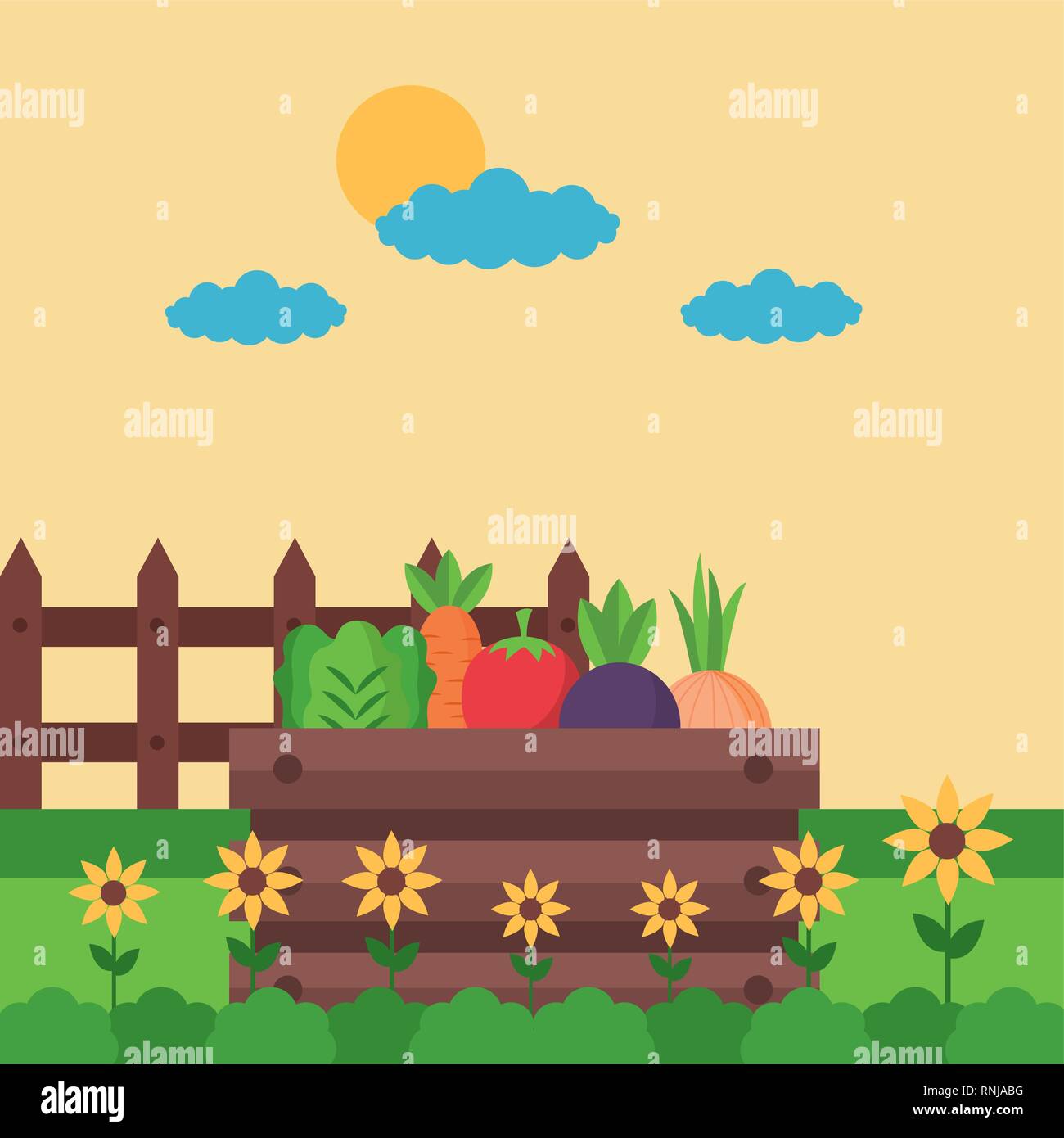 farm fresh cartoon Stock Vector Image & Art - Alamy