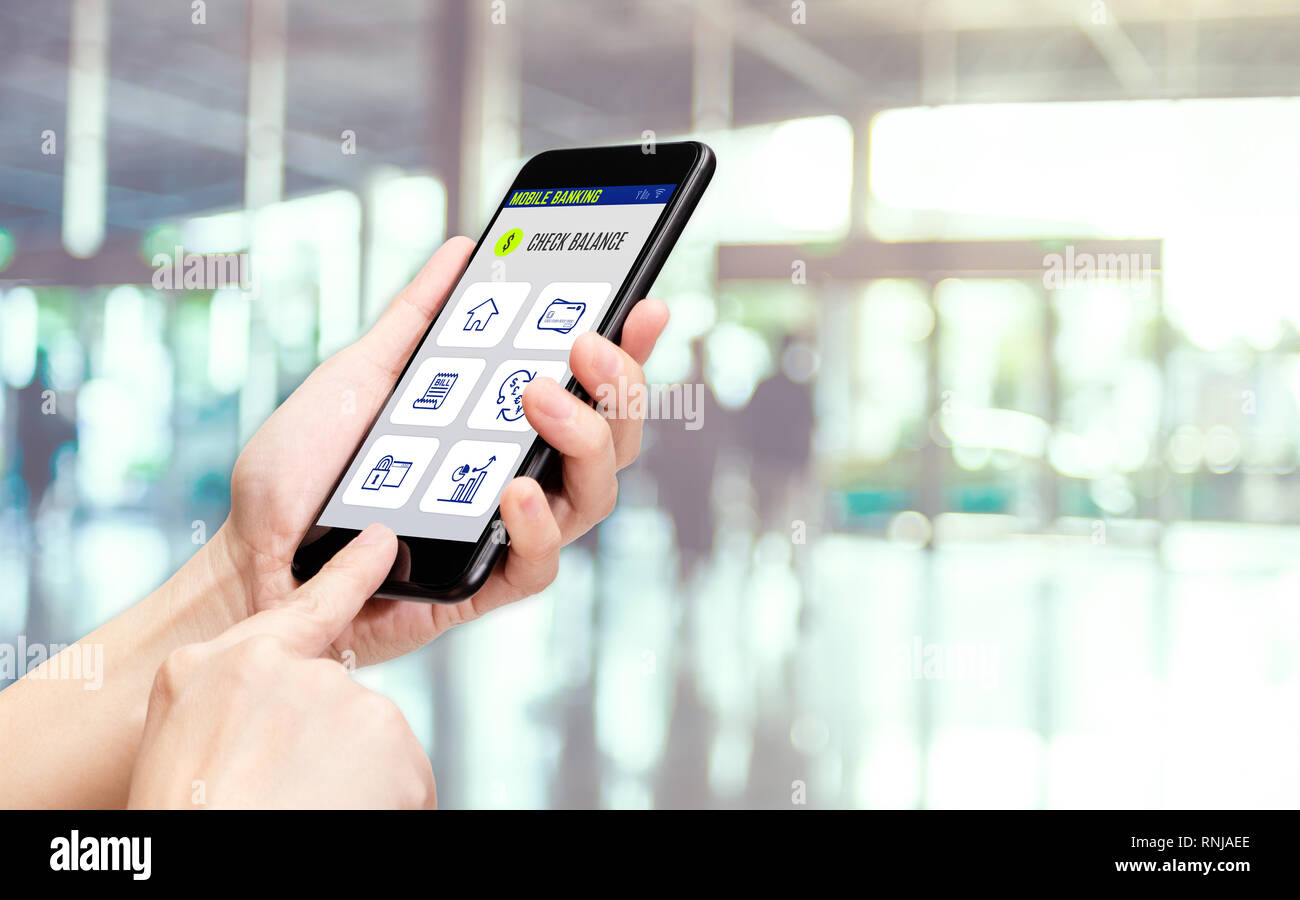 Mobile banking hi-res stock photography and images - Alamy