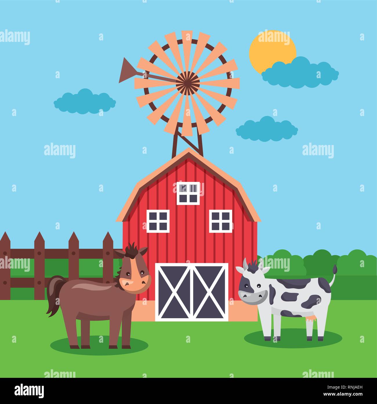 farm fresh cartoon Stock Vector Image & Art - Alamy