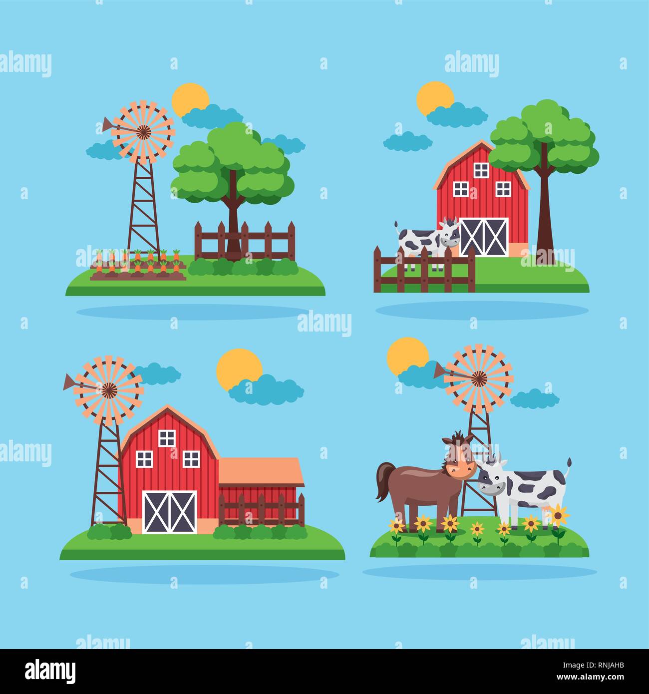 farm fresh cartoon Stock Vector Image & Art - Alamy