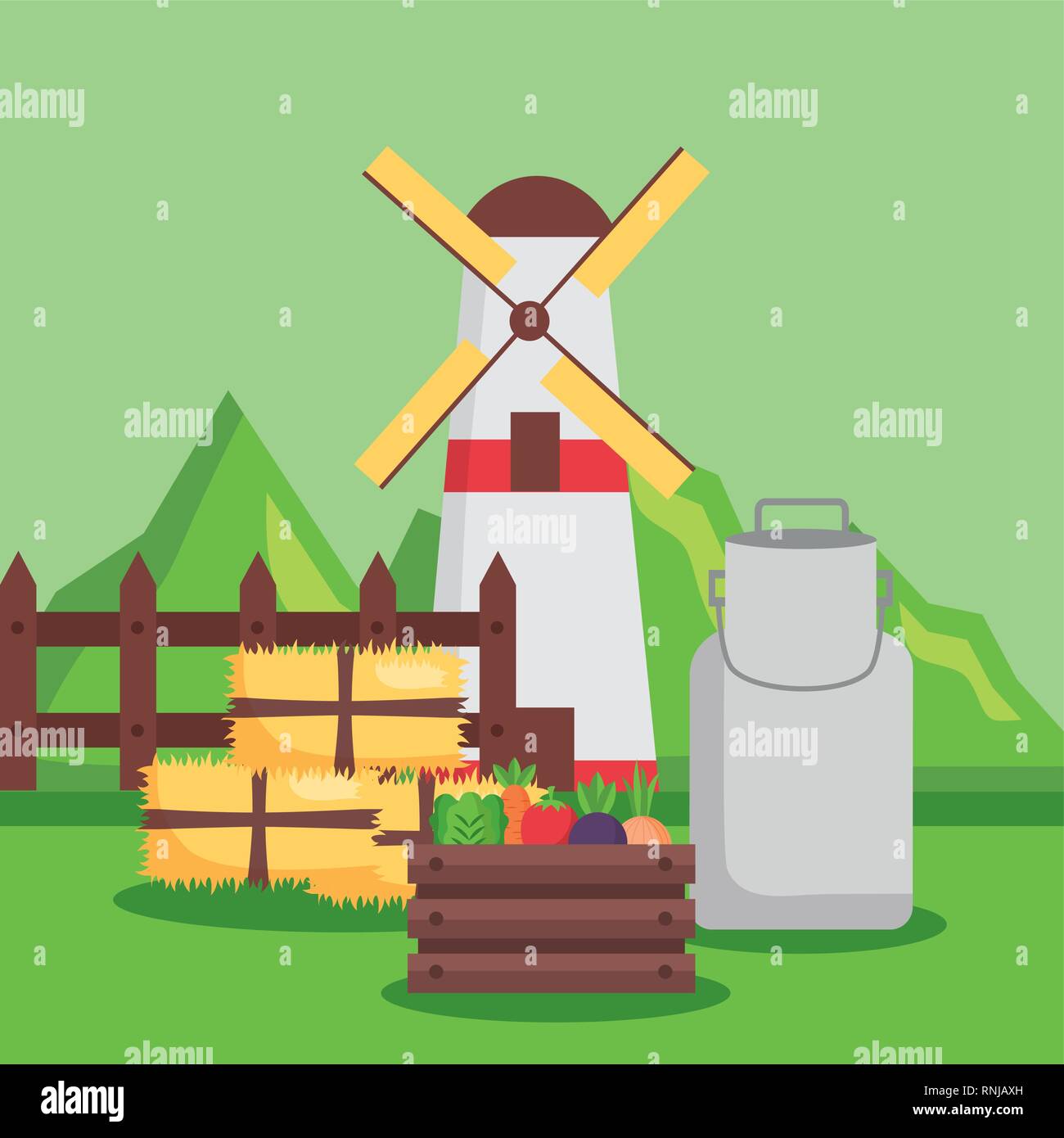 farm fresh cartoon Stock Vector Image & Art - Alamy