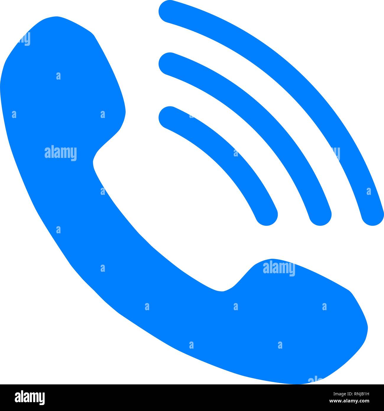 Blue Cell Phone Icon