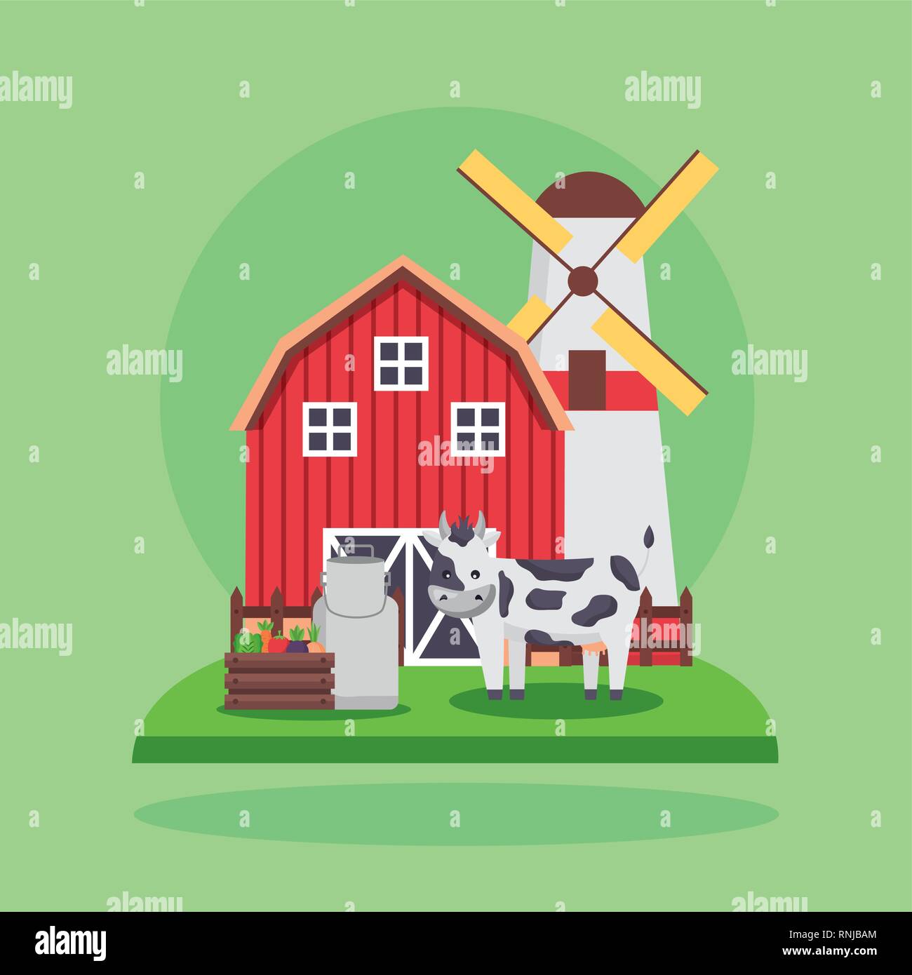 farm fresh cartoon Stock Vector Image & Art - Alamy