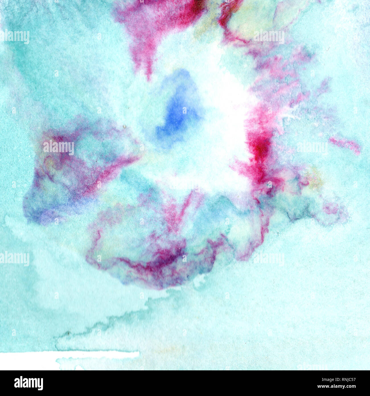 Abstract watercolor paper splash shapes isolated drawing. Illustration ...