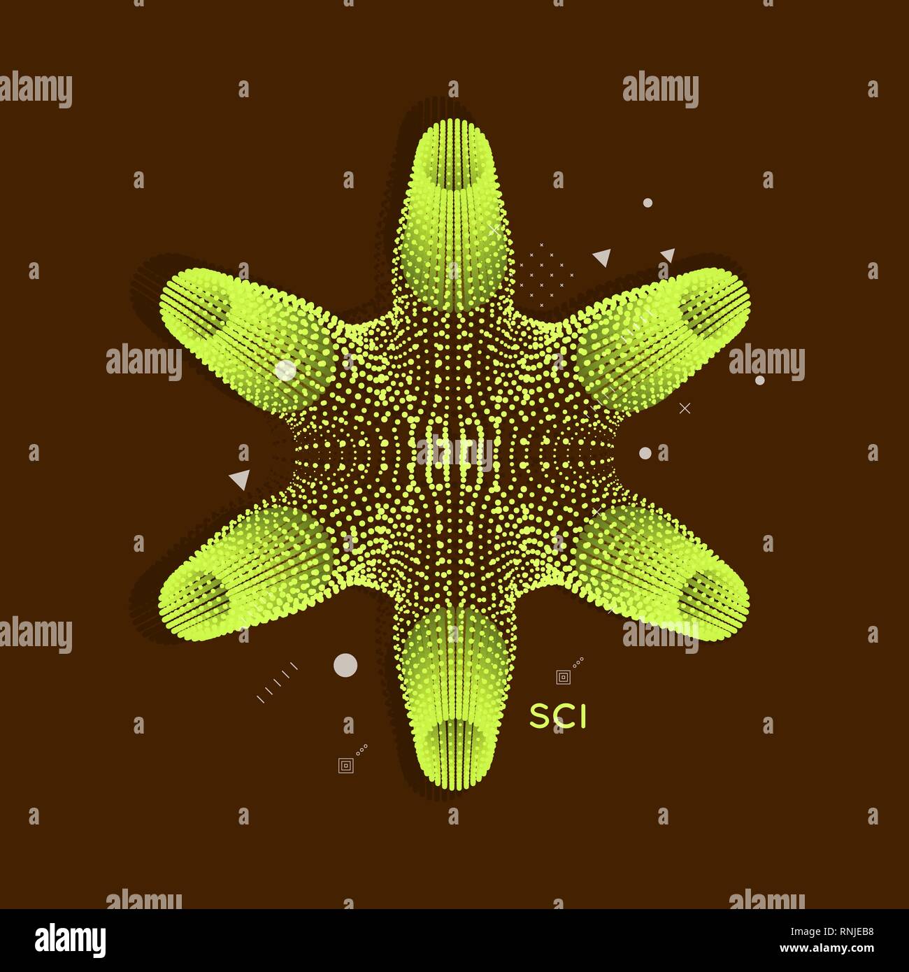 3D connection structure. Futuristic technology style. Abstract design ...