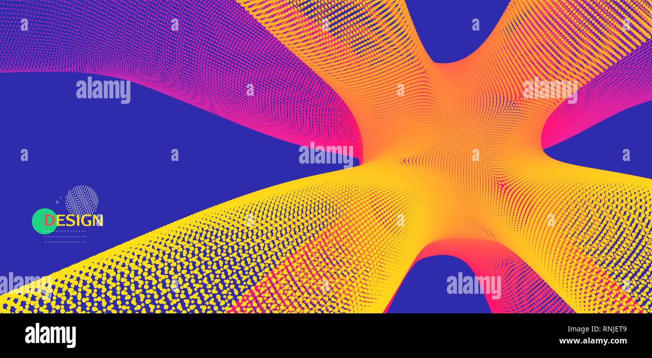 3d Molecule Molecular Structure Abstract 3d Connection Structure Technology Style Vector