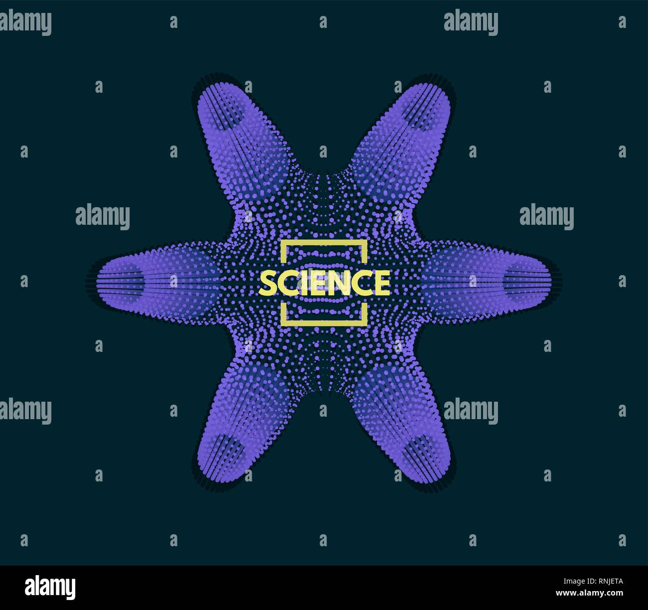 3d Connection Structure Futuristic Technology Style Abstract Design Vector Illustration Stock