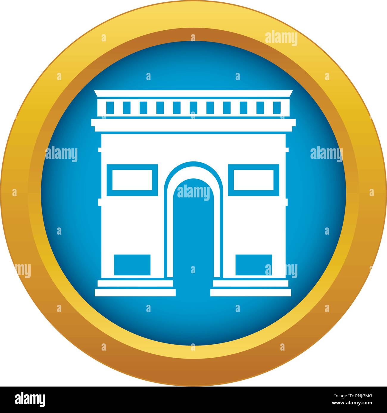 Triumphal arch icon blue vector isolated Stock Vector Image & Art - Alamy