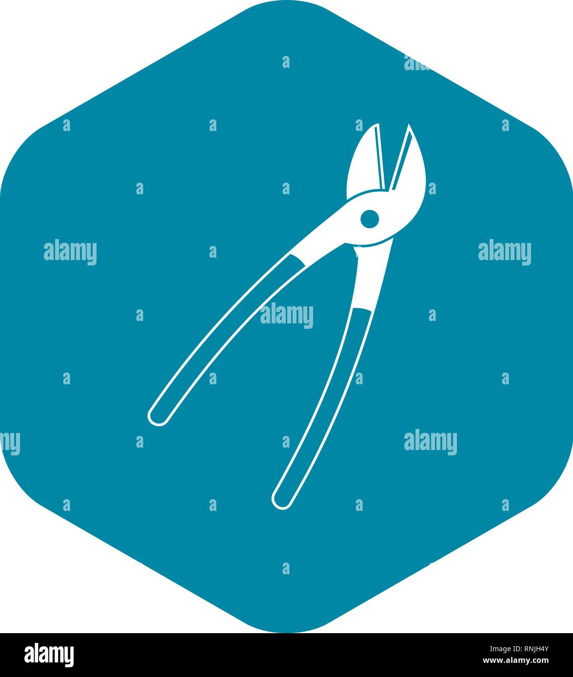 Metal shears icon, simple style Stock Vector Image & Art - Alamy