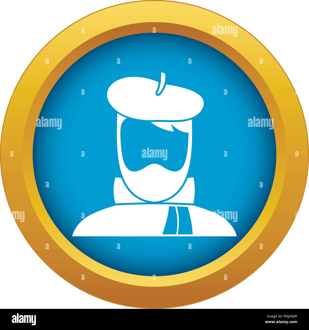 Artist icon blue vector isolated Stock Vector Image & Art - Alamy