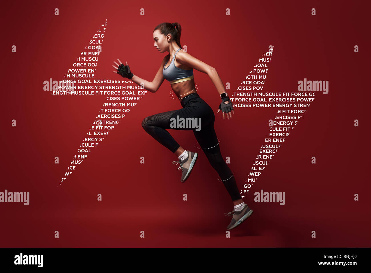 Female body model side view hi-res stock photography and images - Alamy