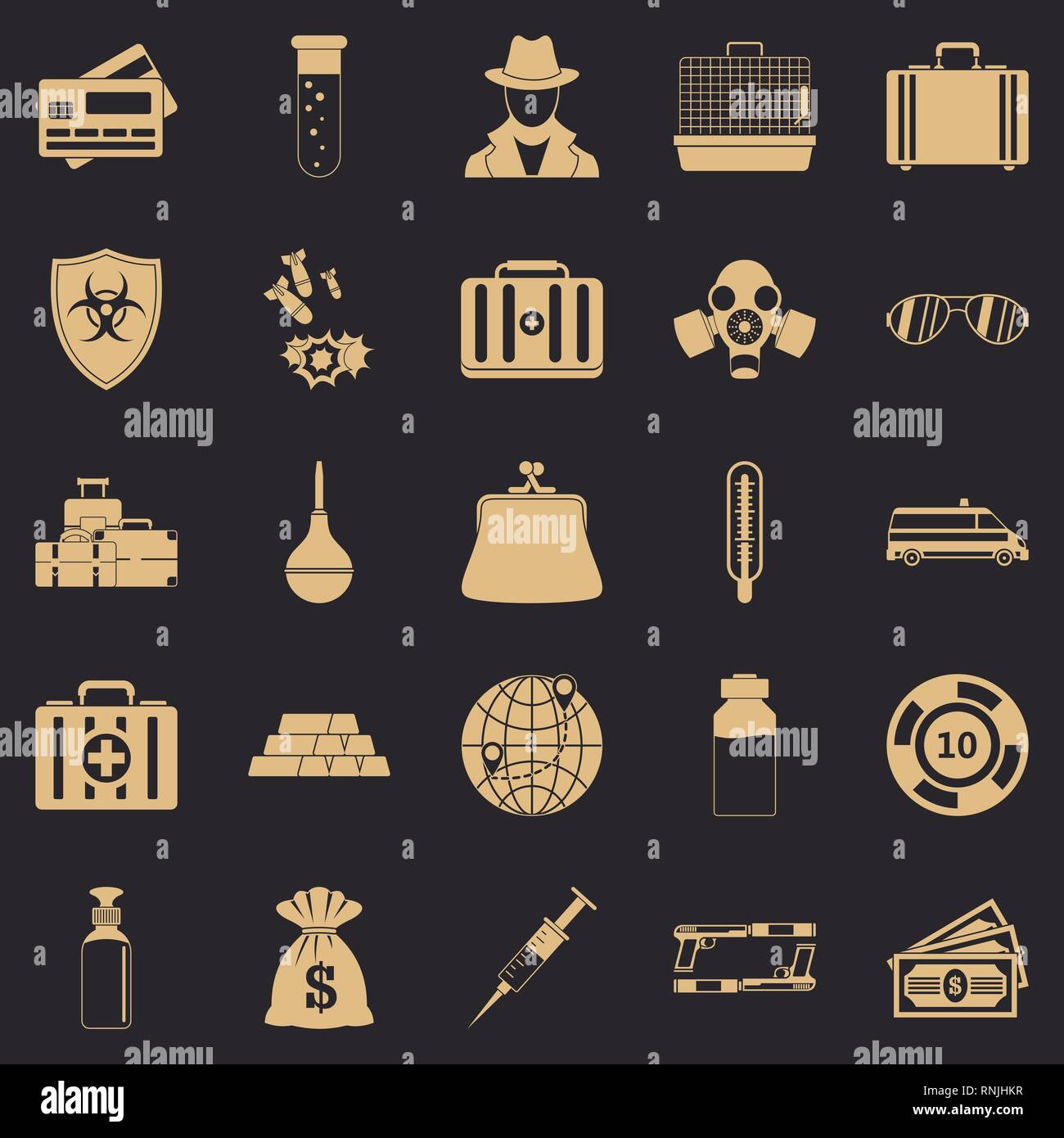 Investigation pursuit Stock Vector Images - Alamy