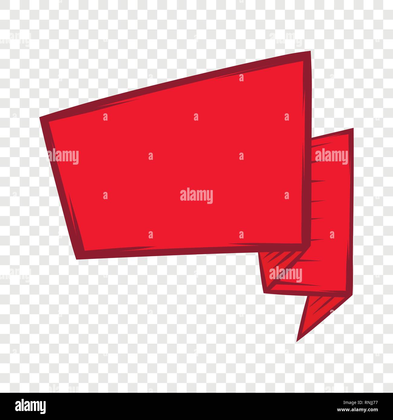 Red banner icon, cartoon style Stock Vector Image & Art - Alamy