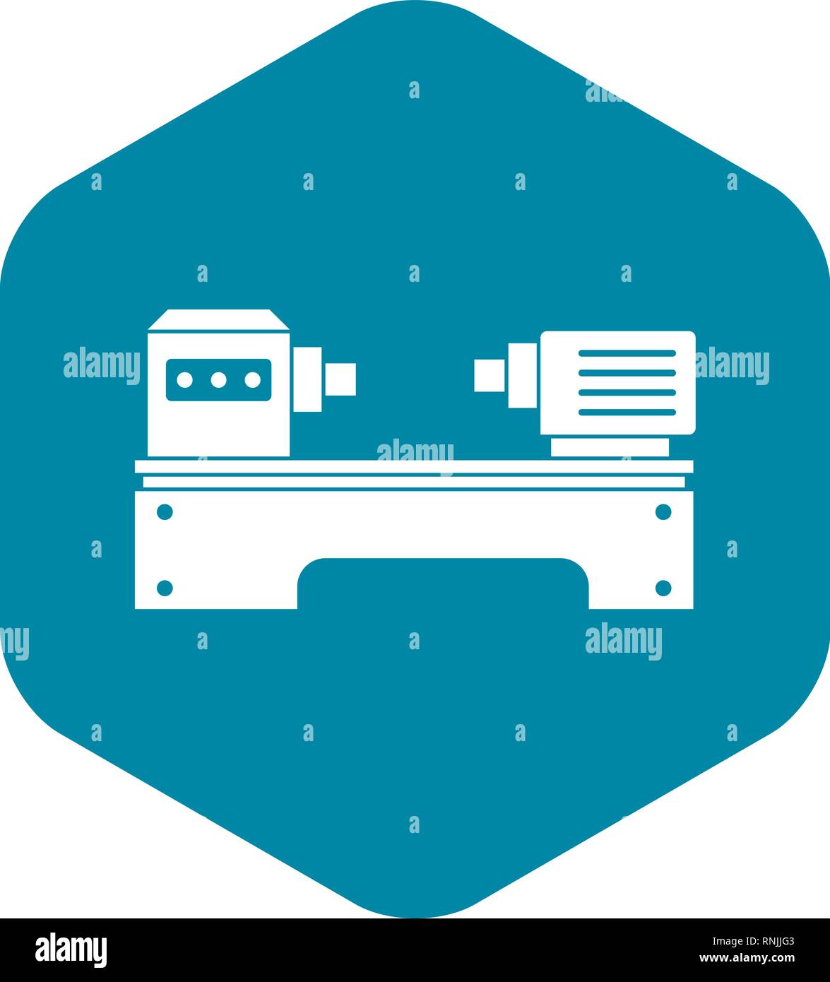 Lathe machine icon, simple style Stock Vector Image & Art - Alamy