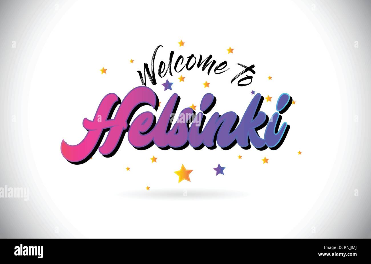 Helsinki sign welcome Stock Vector Images - Alamy