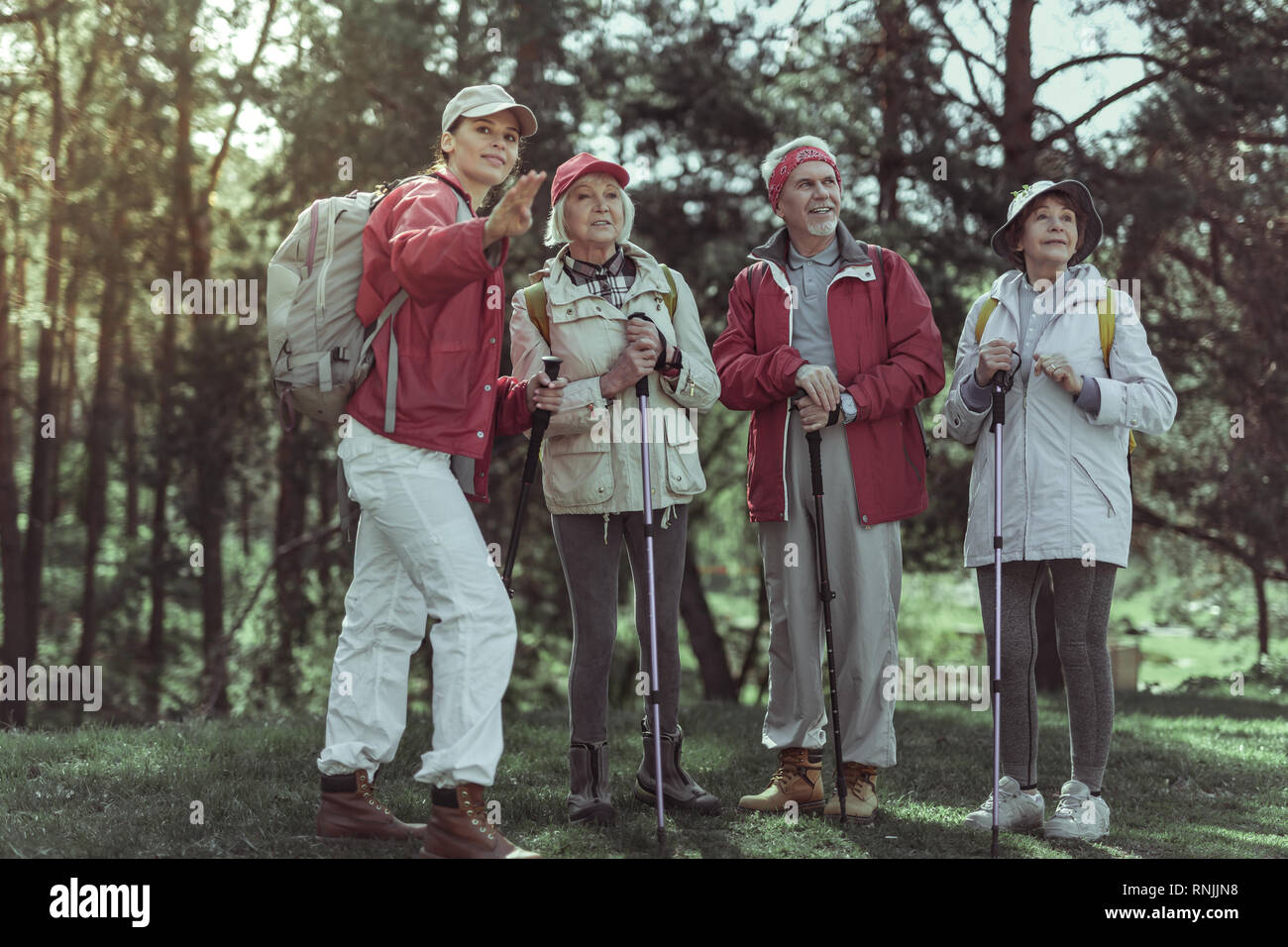 Ecotourism hiking guide nature hi-res stock photography and images - Alamy