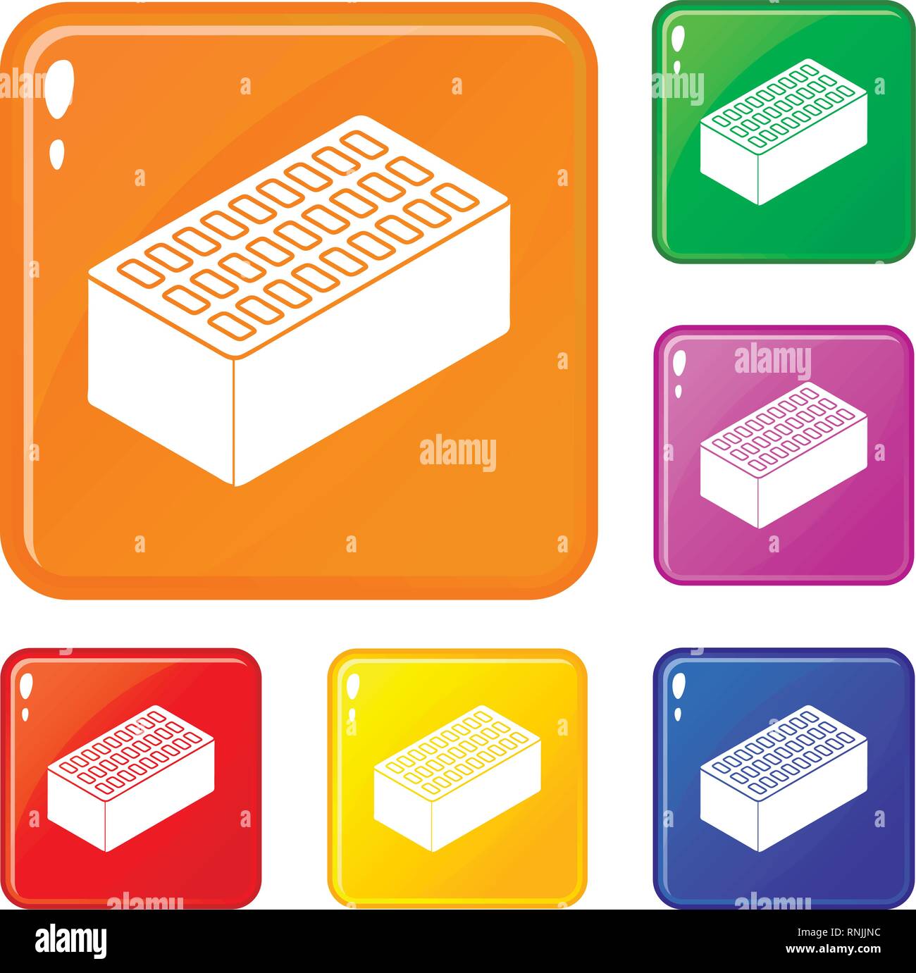 Brickicon Stock Vector Images - Alamy