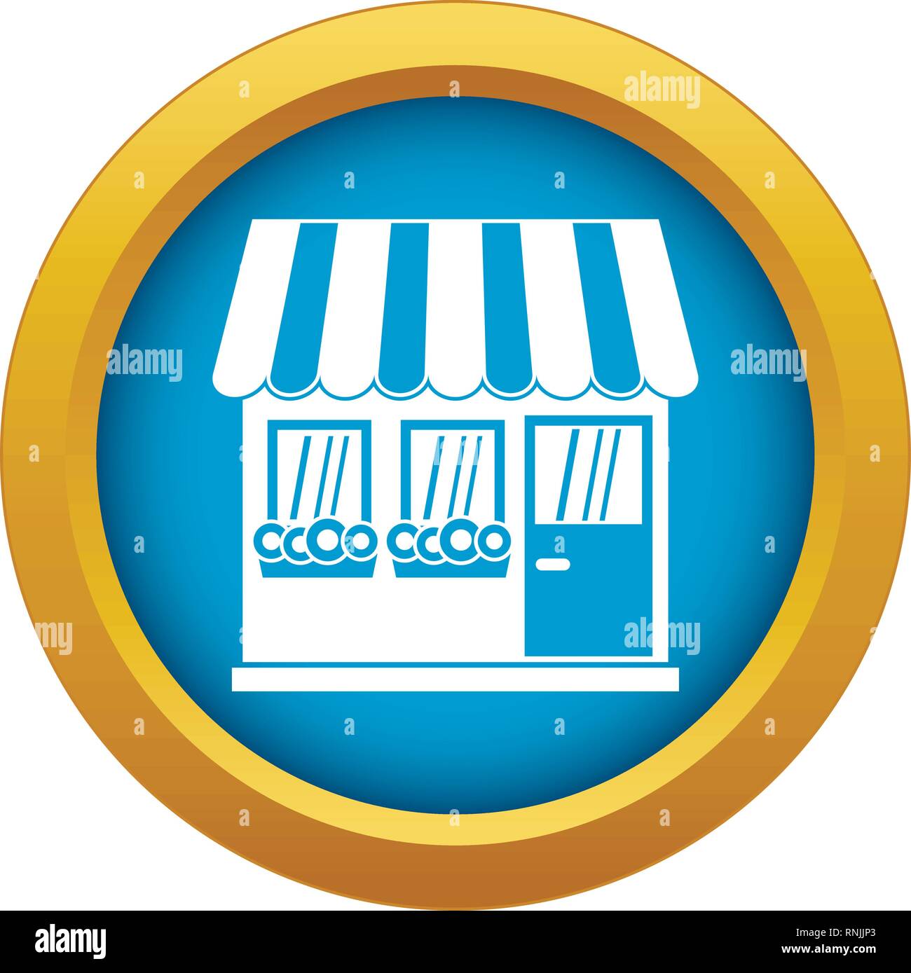 Store icon blue vector isolated Stock Vector Image & Art - Alamy